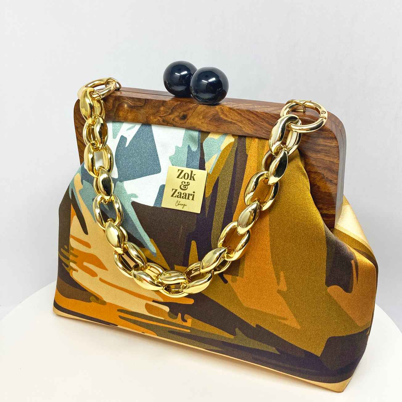 Anthro Digital Print Frame Handbag – Zok and Zaari